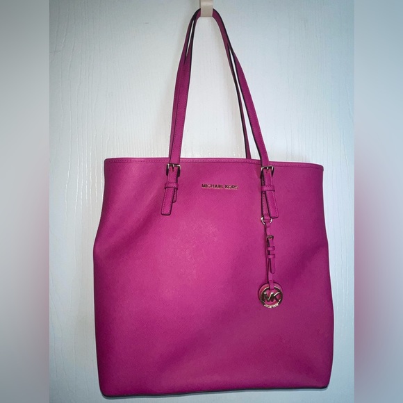 Michael Kors | Bags | Michael Kors Tote In Hot Pink | Poshmark
